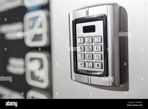 Close Up Of Modern Home Security Keypad Access Panel Stock Photo Alamy
