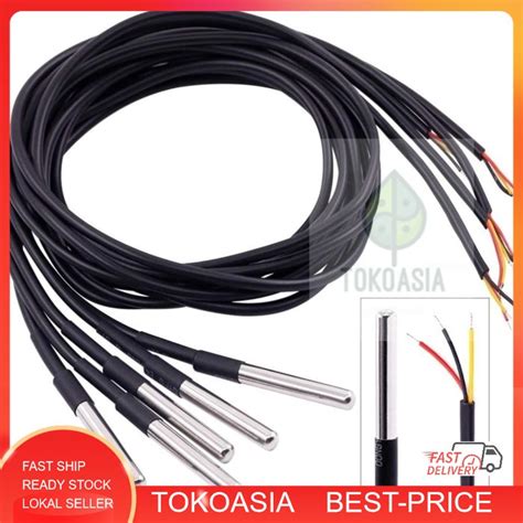 Ds18b20 Waterproof Temperature Temperature Sensor Probe Arduino Uno 2