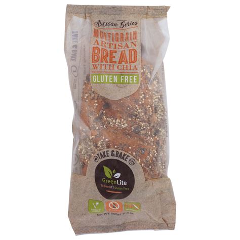 Greenlite Classic Multigrain Gluten Free Artisan Bread With Chia 500 G