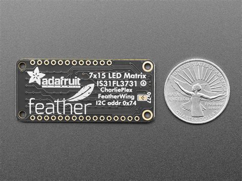 Adafruit 15x7 Charlieplex Led Matrix Featherwing Cool White Id 3138