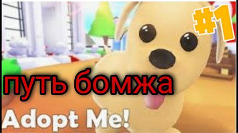 Путь БОМЖА в Адопт ми 1 От бутерброда до легендарного питомца Adopt