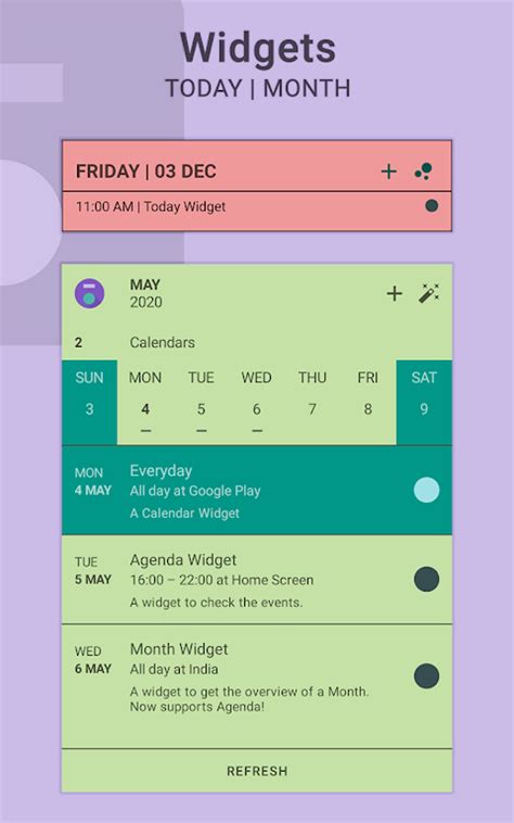 Everyday Calendar Widget Apk สำหรับ Android ดาวน์โหลด