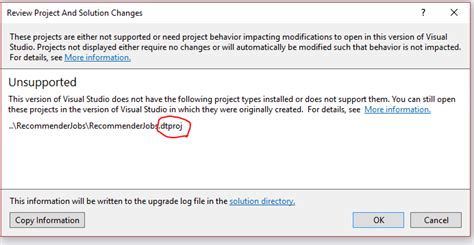 Sql Server Unable To Open SSIS Project In Visual Studio 2012 Or 2013