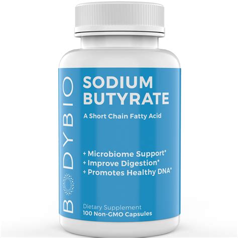 Sodium Butyrate 100 Caps By Bodybio Ipm Supplements