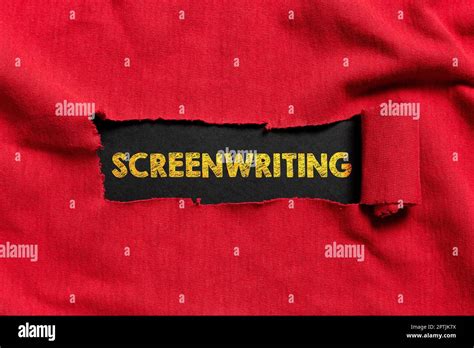 Conceptual Display Screenwriting Word For The Art And Craft Of Writing