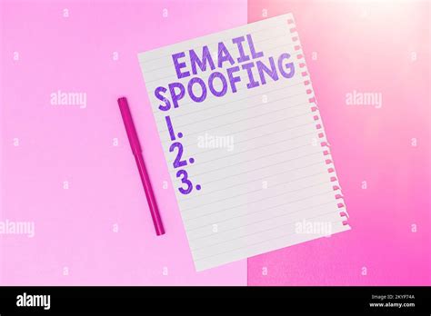Text Caption Presenting Email Spoofing Word Written On Secure The