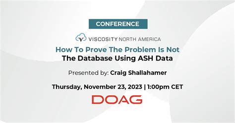 Orapub A Viscosity Company On Linkedin Oracleperformance Viscosityna Orapub Doag2023