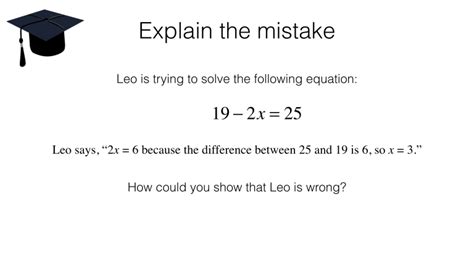 A17a Solving Simple Linear Equations In One Unknown Algebraically