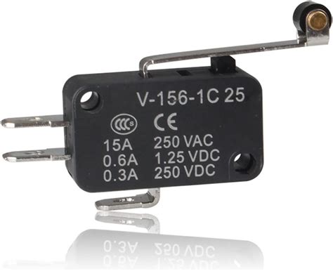 Jp リミットスイッチ マイクロスイッチ ロングヒンジレバー モメンタリ マイクロcncリミットスイッチ V 156 1c25 産業・研究開発用品