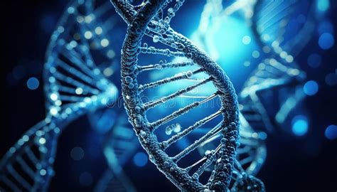 Visualization Of A Double Helix Structure Representing Genetic Material