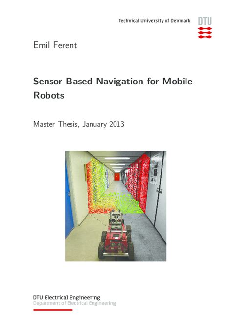 pdf sensor based navigation for mobile robots