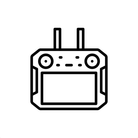 Controller Display Outline Icon Controller Black Line Illustration