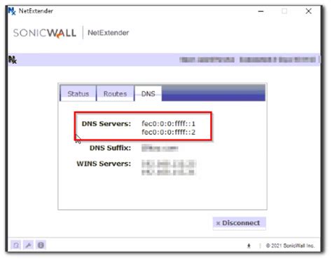 Ipv6 Dns Servers Showing On Netextender Client After Connecting Causing