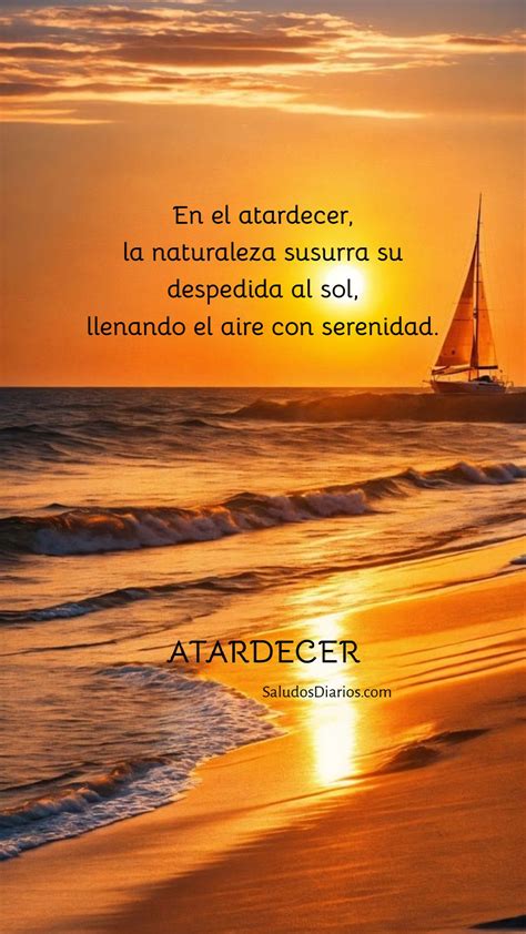 Bellísimo Atardecer Sol Poniente Susurros Viento Mensajes Bonitos