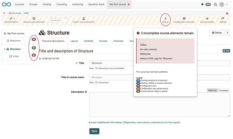 My First Course Openolat Documentation