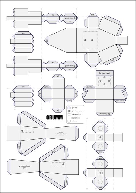 Free 3d Papercraft Templates Vfegal