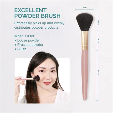 Glamfix Excellent Brush Set Eyeshadow Eyebrow And Powder Makeup