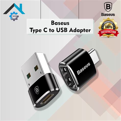 Jual Baseus OTG Mini Type C Female To USB Male Adapter USB To Type C Converter Penghubung Hp Ke