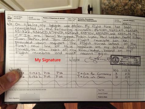 My Flight Bag With My Logbook Inside Was Stolen Over A Decade Ago Thought You Guys Might Be