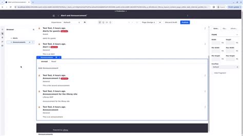 Alerts And Announcements Liferay Official Documentation Liferay Learn