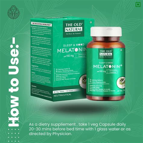 Buy The Old Natural Melatonin Sleeping Pills For Sleep Melatonin 5mg