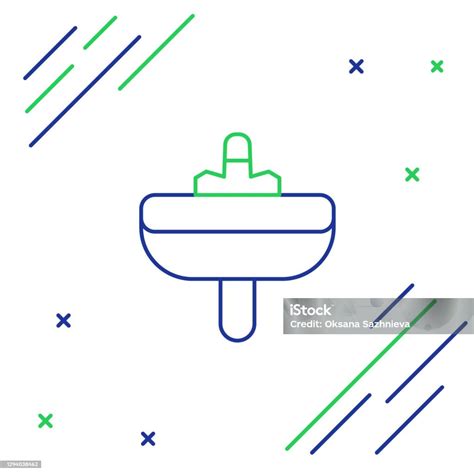 흰색 배경에 격리 된 물 수돗물 아이콘 라인 워시 바신 다채로운 개요 개념 벡터 가구에 대한 스톡 벡터 아트 및 기타 이미지 가구 가정 생활 가정 주방 Istock