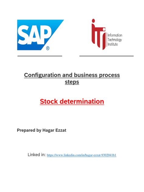 Sap Stock Determination Pdf