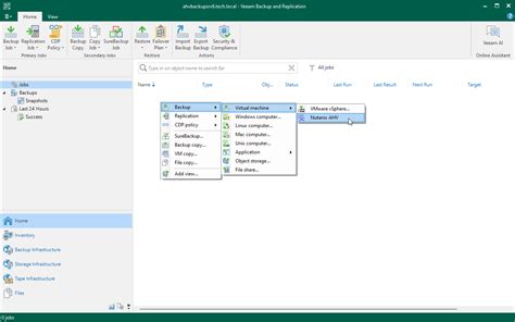 Step Launch New Job Wizard Veeam Backup For Nutanix AHV User Guide