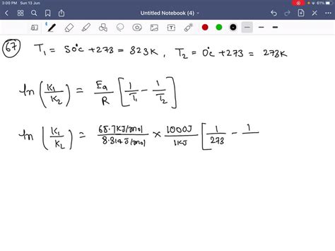 Solved The Activation Energy Of A Certain Reaction Is 67 9 Kj Mol