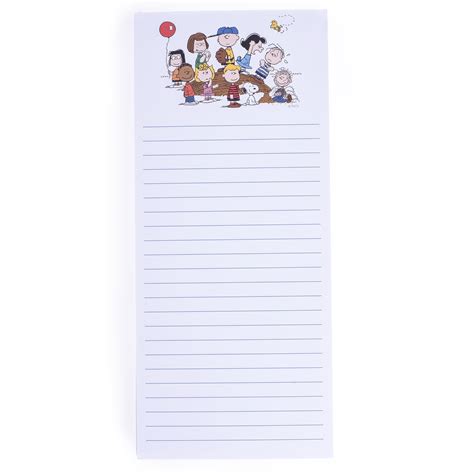 peanuts™ gang magnetic notepad