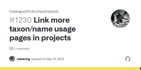 link more taxon name usage pages in projects · issue 1230
