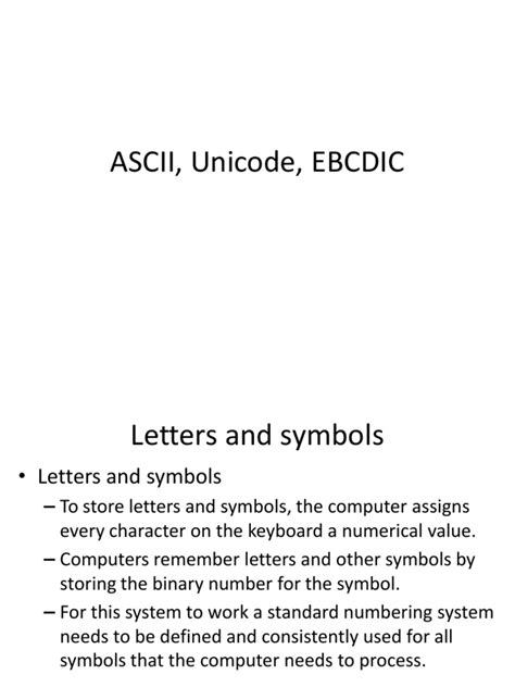 Short Notes On Ascii Pdf Ascii Ebcdic