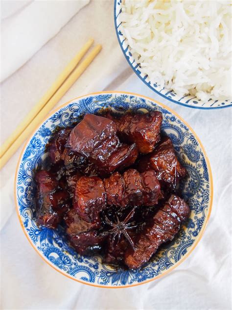 Hong Shao Rou Red Braised Pork Belly Carolines Cooking