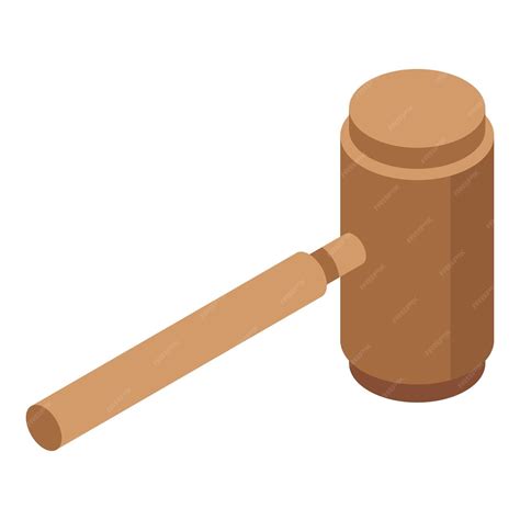Premium Vector Auction Gavel Icon Isometric Of Auction Gavel Vector
