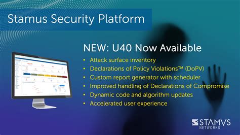 Introducing U40 Powerful New Edition Of Stamus Security Platform
