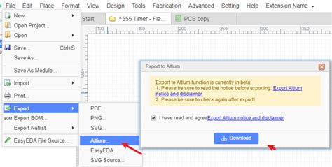 Export Altium Designer Format EasyEDA Std User Guide