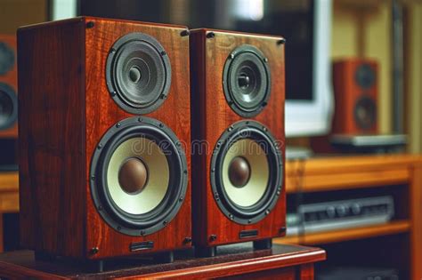 Massive Speakers Enhancing Power And Intensifying Sound For Impactful Audio Experience Stock