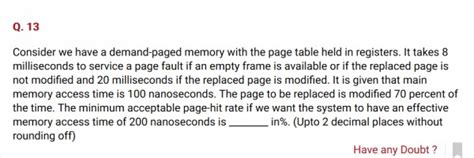 Operating System Madeeasy Subject Test 2019 Operating System