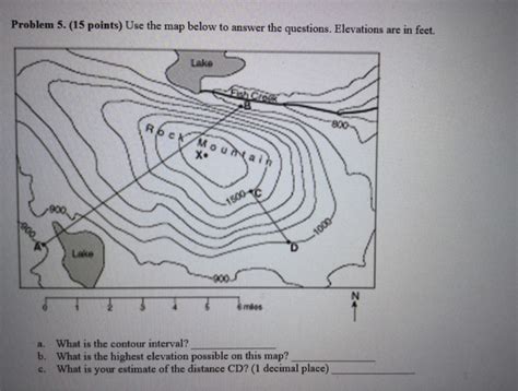 Solved Problem Points Use The Map Below To Answer Chegg Com
