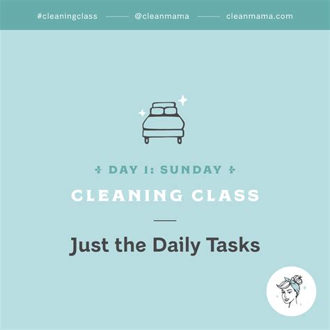 Cleaning Class Start With The Daily Tasks Clean Mama