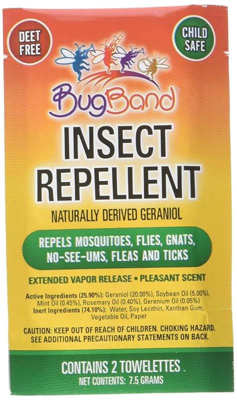 Bug Band 88500 Towelette Lotion Insect Repellent