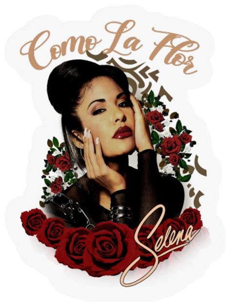 Limited Selena Quintanilla Stickers Como La Flor Stickers Inspired