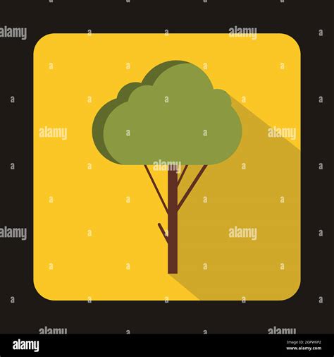 Tree Icon Flat Style Stock Vector Image Art Alamy