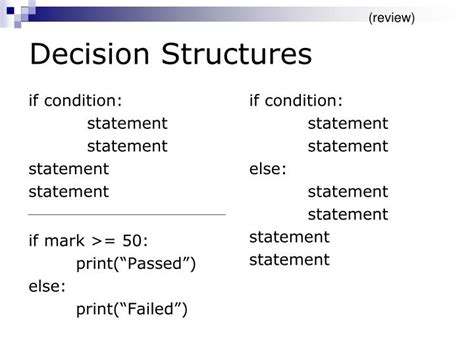 Ppt Decision Structures Powerpoint Presentation Free Download Id