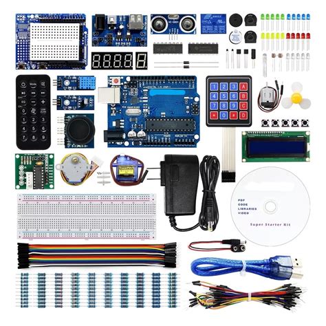 Kit De Inicio Jixopn Con Tutorial Para Arduino Uno R3 Kit De