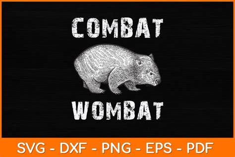 Funny Marsupial Combat Wombat Svg Design Karimoos Market