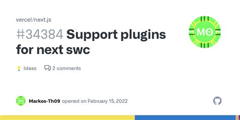 Support Plugins For Next Swc · Vercel Nextjs · Discussion 34384 · Github