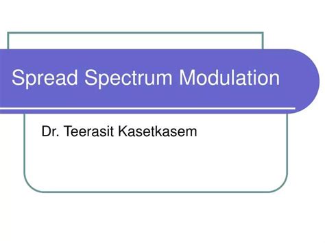 Ppt Spread Spectrum Modulation Powerpoint Presentation Free Download Id 4268473