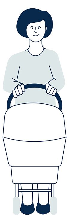 유모차를 가진 젊은 여자 밖에서 걸어 다니는 행복한 어머니 가족에 대한 스톡 벡터 아트 및 기타 이미지 가족 거리 모던 양식 Istock