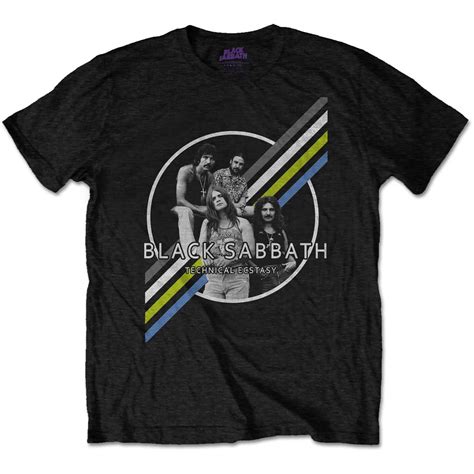 Black Sabbath Mens T Shirt Premium Cotton Backstage Originals